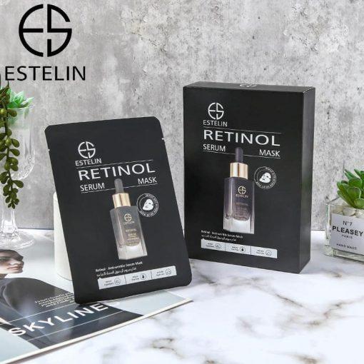 Estelin Retinol Serum Mask - Pack of 5 - Official